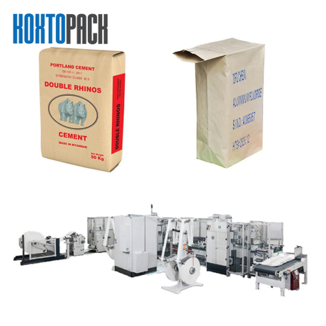 PP Square Bottom Valve Cement Bag Making Machine with Block Bottom ...